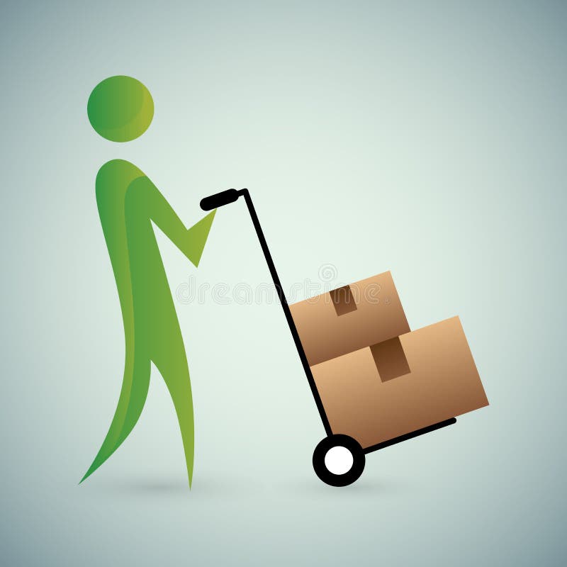 Moving Boxes Icon stock vector. Illustration of shipment - 50303149