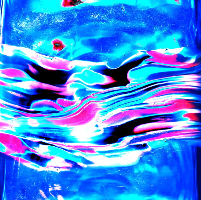 Moving Bubbles on Light Background, Macro Shot. Abstraction of the Flow ...