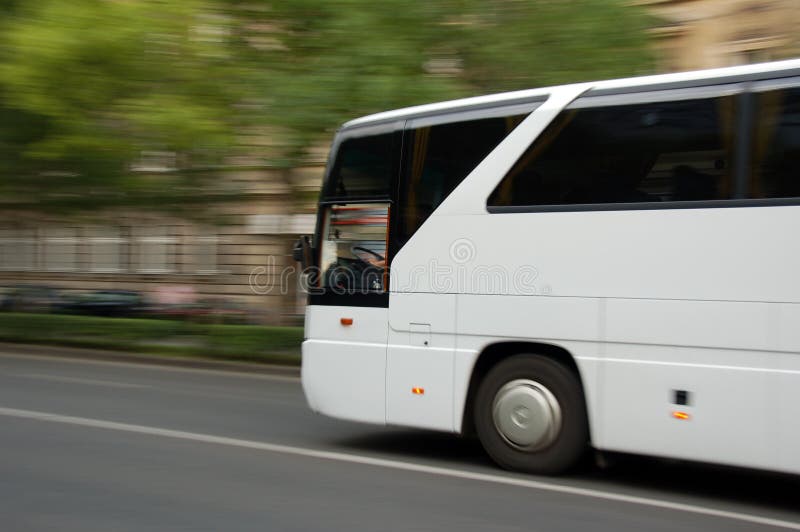 Moving bus stock image. Image of race, city, tourist, speeding - 2621931