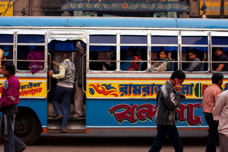 Moving Bus in the City Center Editorial Photography - Image of culture ...