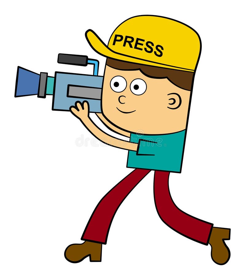 Moving camera stock illustration. Illustration of production - 27464802