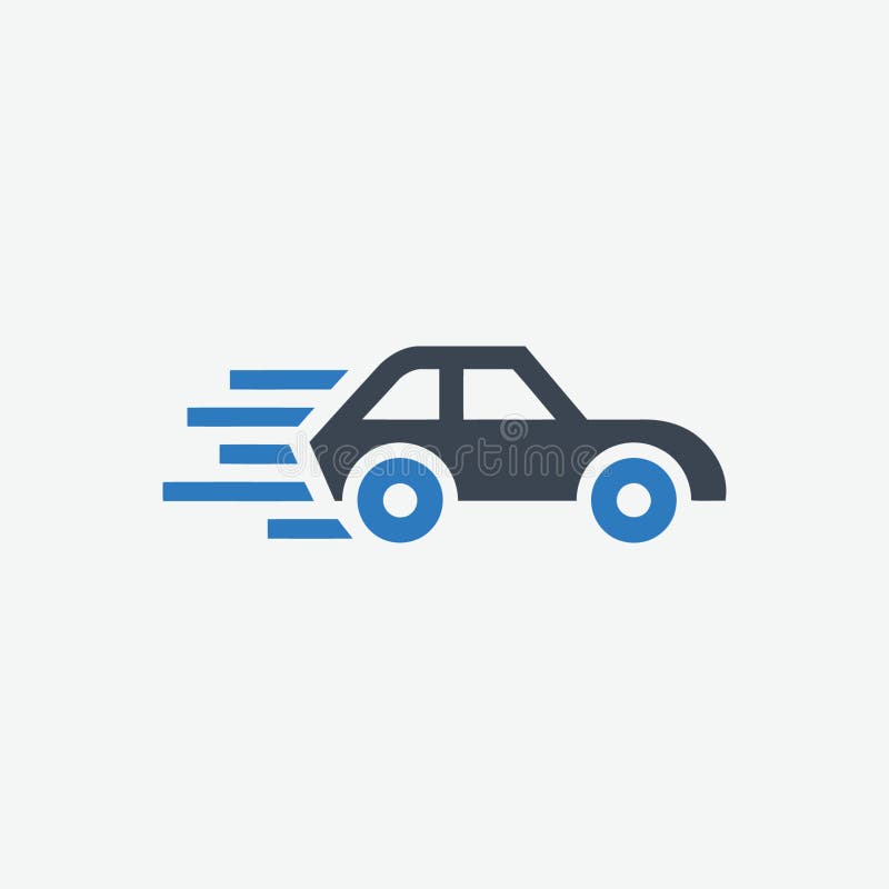 Moving Car Forward icon stock illustration. Illustration of forward ...