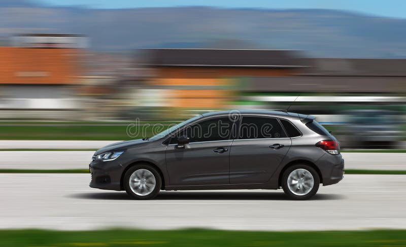Moving car stock image. Image of blur, moving, sedan - 67359309