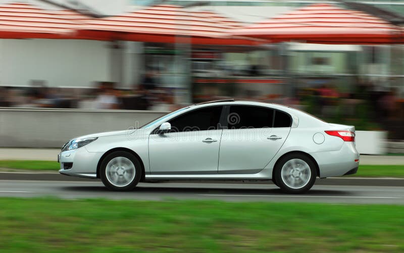 Moving car stock photo. Image of traffic, roadway, summer - 32370366