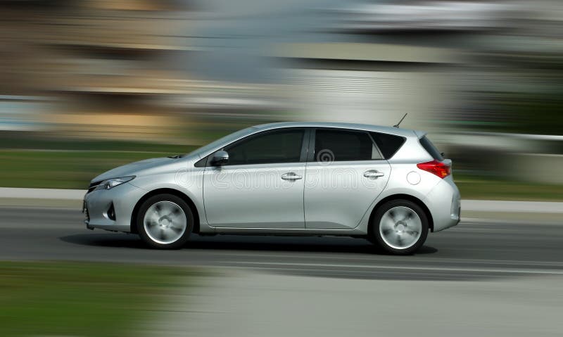 Moving car stock photo. Image of automobile, asphalt - 48363018