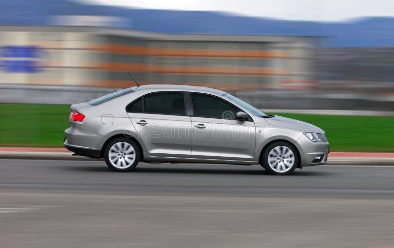 Moving car stock photo. Image of speed, street, fast, road - 8872986