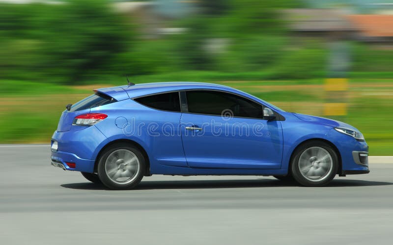 Moving car stock image. Image of asphalt, highway, gasoline - 76420549