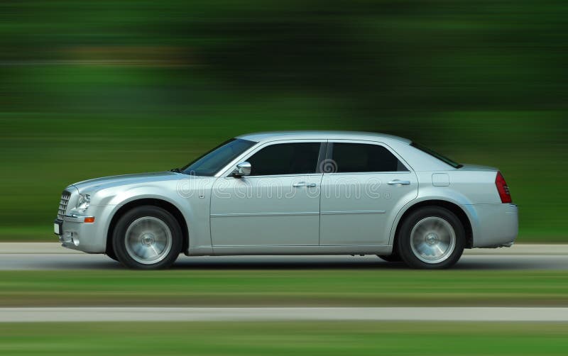 Moving car stock image. Image of grey, transport, fast - 93783635