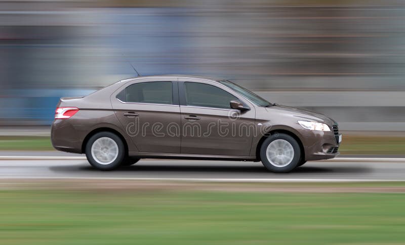 Moving car stock image. Image of lifestyle, gasoline - 94344433