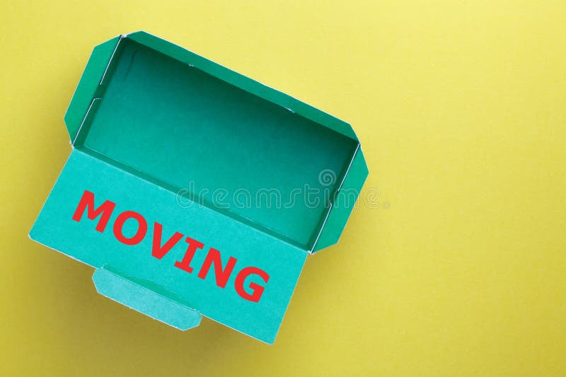 Moving Cardboard Box stock image. Image of decision - 283071049