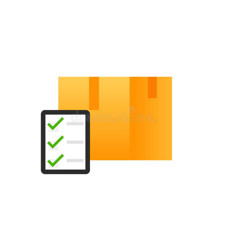 Moving checklist icon stock vector. Illustration of clip - 120561475