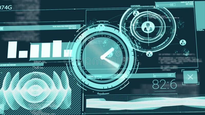 Moving Clock With Processing Scope Scanning And Network Connection