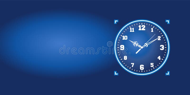 Moving Clock Vector Background Illustration. the Concept of Time always ...