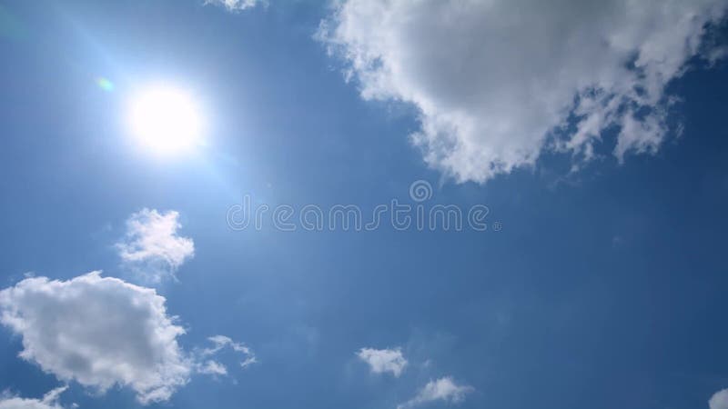 Moving Sky and Clouds Sunny Day Stock Video - Video of planet, ambient ...
