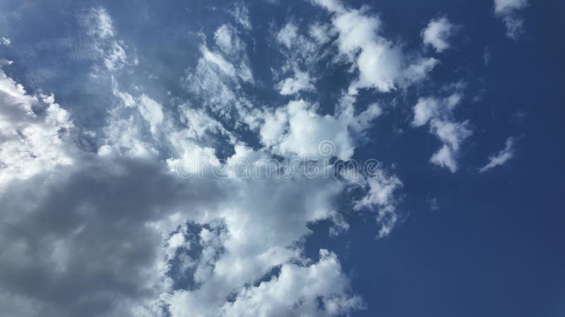 Moving Clouds in the Blue Sky. Timelapse Stock Footage - Video of ...