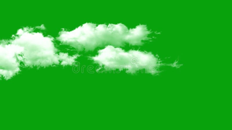 Moving Clouds with Green Screen Background Stock Video - Video of ...