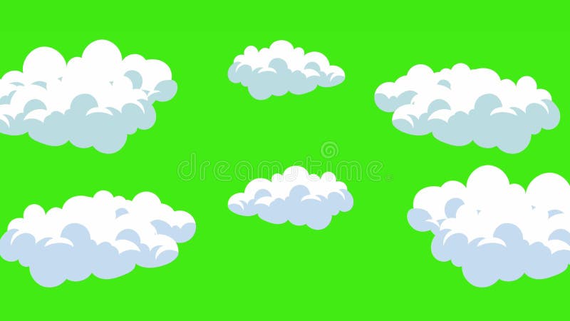 Moving Clouds Green Screen Background. Stock Video - Video of moving ...