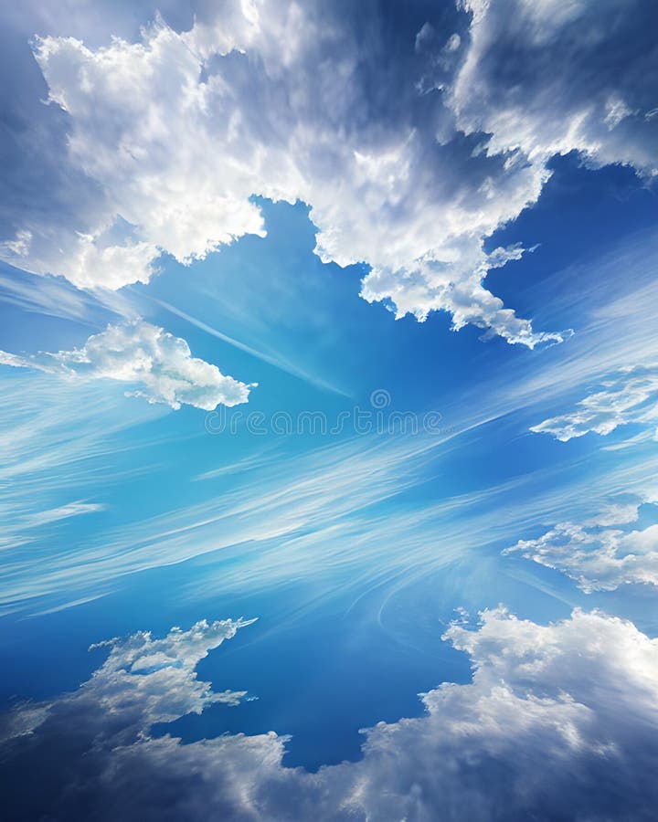 Moving Clouds and Skies Background Stock Illustration - Illustration of ...