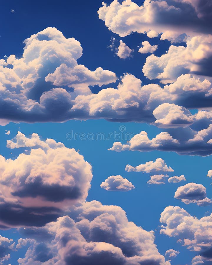 Moving Clouds and Skies Background Stock Illustration - Illustration of ...