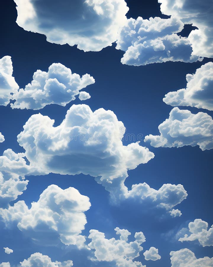 Moving Clouds and Skies Background Stock Illustration - Illustration of ...