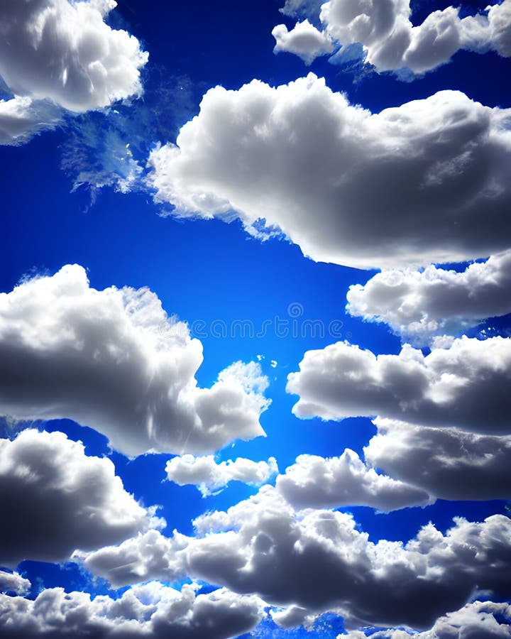 Moving Clouds and Skies Background Stock Illustration - Illustration of ...
