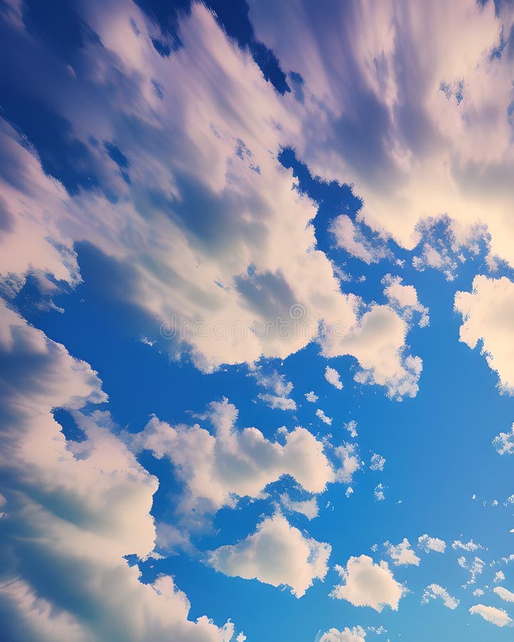 Moving Clouds and Skies Background Stock Illustration - Illustration of ...