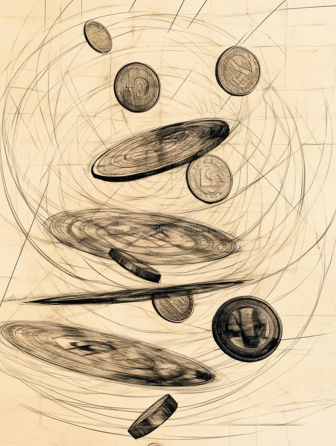 Moving Coins and Price Tags Swirl in a Striking Abstract Visualization ...