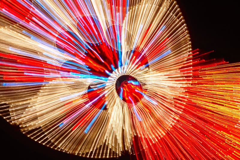 Moving Colored Lights Background. Abstract Psychedelic Backdrop Stock ...