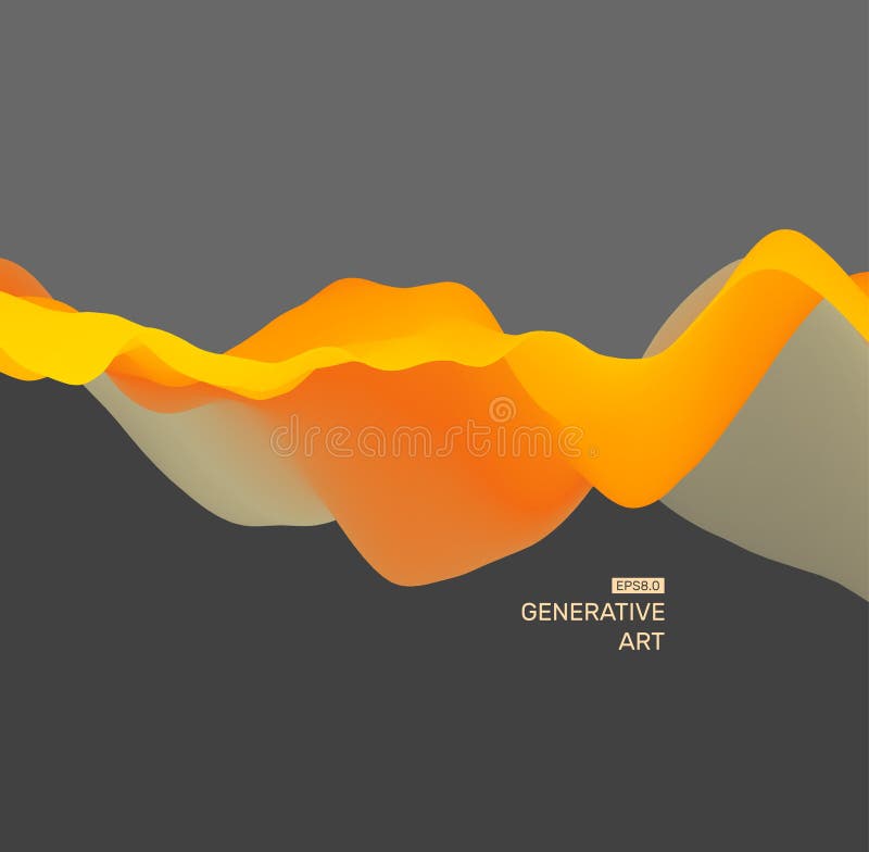 Moving Colorful Abstract Background. Dynamic Effect. 3D Vector ...