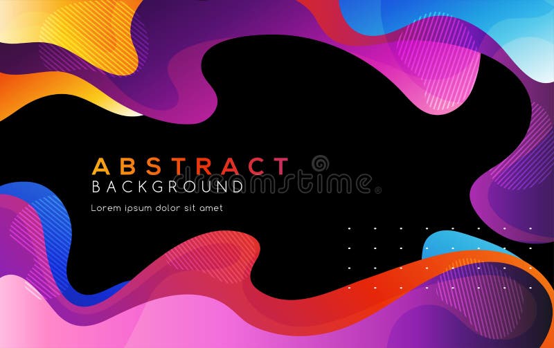 Moving Colorful Abstract Background. Dynamic Effect. Vector ...