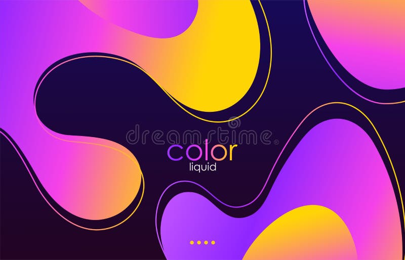 Moving Colorful Abstract Background. Dynamic Effect. Vector ...