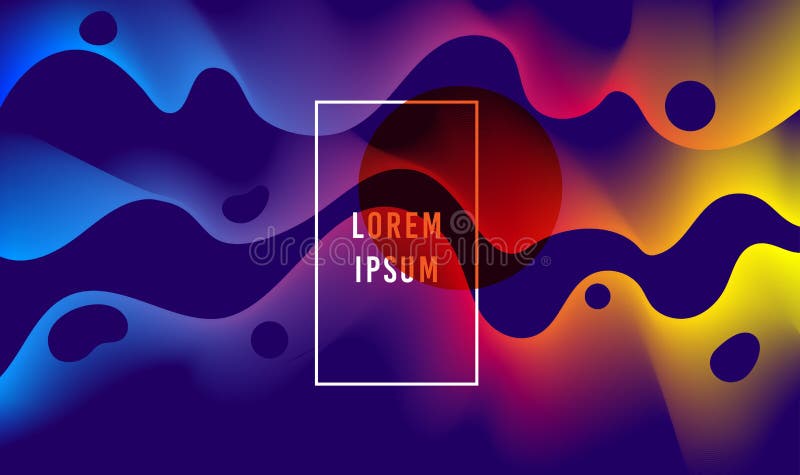 Moving Colorful Abstract Background. Dynamic Effect. Vector ...