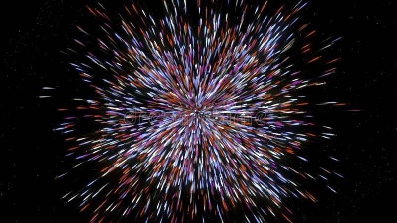 Moving Colorful Stream from Point. Motion. Explosive Colorful Flow with ...