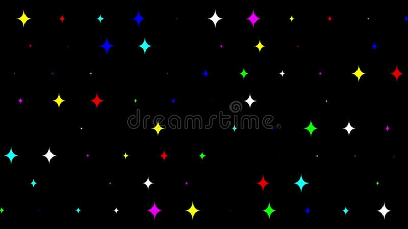 Moving Twinkling Stars Pattern on Green Screen Background Stock Footage ...