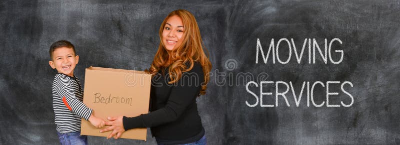 Moving Company Helping People Stock Photo - Image of people, moving ...