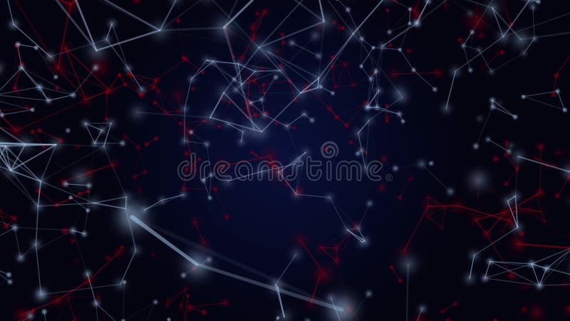 Moving Connecting Particles Complex Structure Abstract Animated Background Seamless Loop