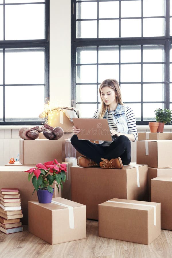 Moving stock image. Image of blonde, lights, caucasian - 69389643