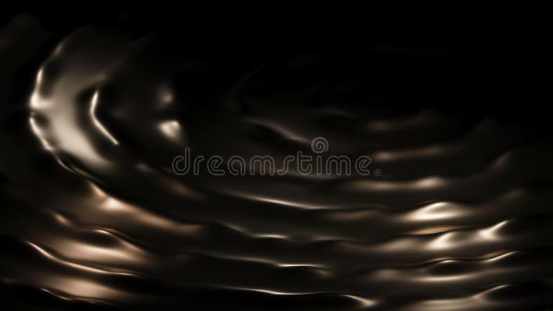 Moving 3d Ripples on Surface of Liquid in Dark. Design. Circular Waves ...