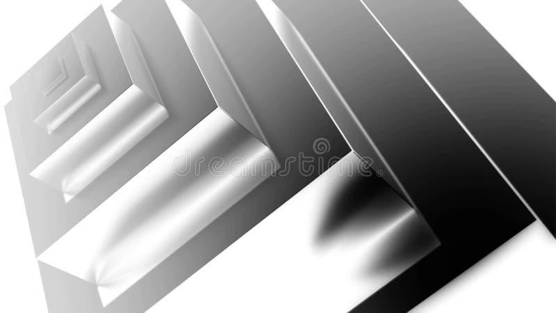 Moving 3d Square with Waves. Motion. Pyramid with Moving Wave Squares ...