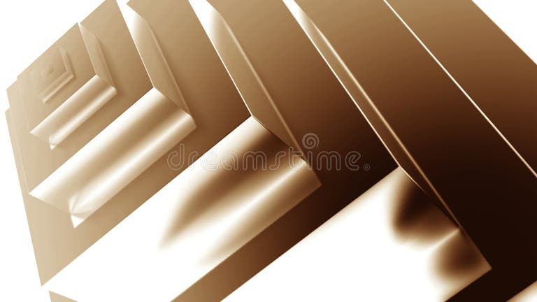 Moving 3d Square with Waves. Motion. Pyramid with Moving Wave Squares ...