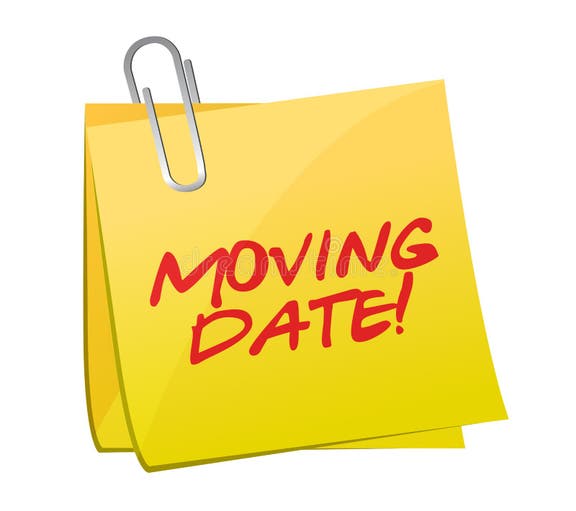 Moving Date Post Illustration Design Stock Illustration - Illustration ...