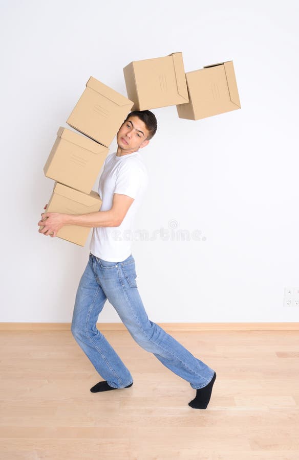 Moving day stock photo. Image of office, carrying, interior - 14358196