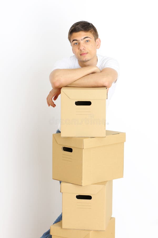Moving day stock photo. Image of office, estate, carton - 14960788