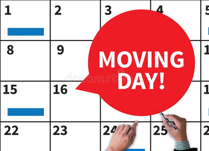 MOVING DAY! stock photo. Image of agenda, possessions - 73030362