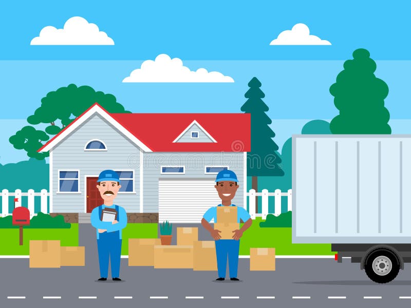 Cartoon Movers Stock Illustrations – 350 Cartoon Movers Stock ...