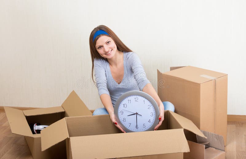 Moving day stock photo. Image of moving, female, human - 68788390