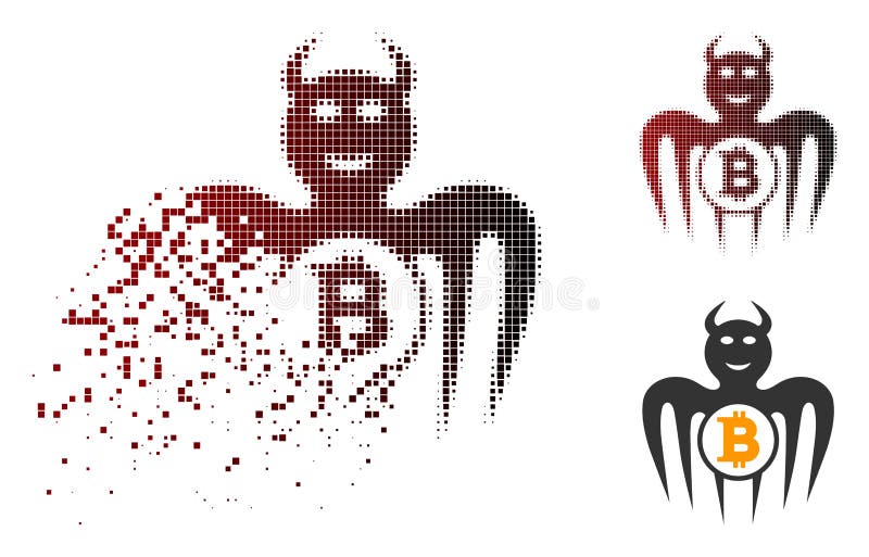 Moving Dot Halftone Bitcoin Happy Spectre Devil Icon Stock Vector ... Moving Dot Halftone Bitcoin Happy Spectre Devil Icon Stock Vector ...