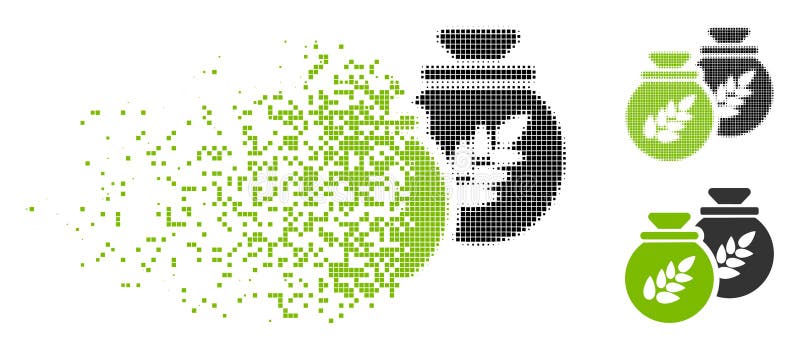 Moving Dot Halftone Grain Harvest Sacks Icon Stock Vector ... Moving Dot Halftone Grain Harvest Sacks Icon Stock Vector ...