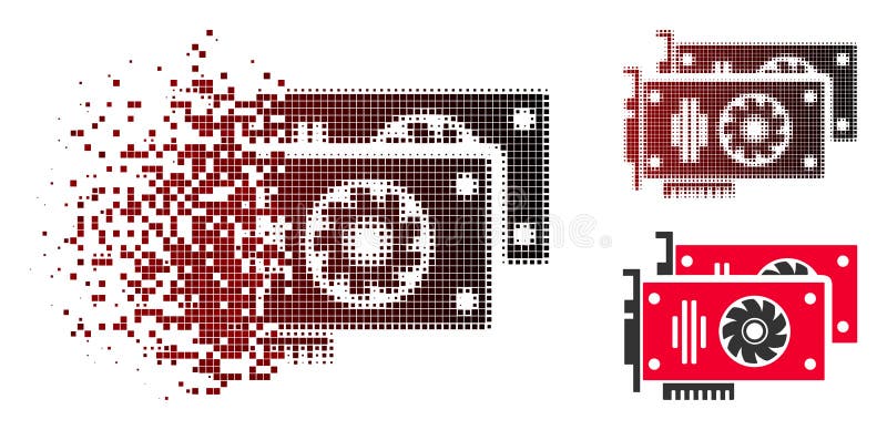 Moving Dot Halftone Graphic Accelerator Cards Icon Stock Vector ... Moving Dot Halftone Graphic Accelerator Cards Icon Stock Vector ...
