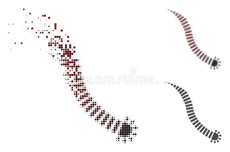 Moving Dot Halftone Parasite Worm Icon Stock Vector - Illustration of ... Moving Dot Halftone Parasite Worm Icon Stock Vector - Illustration of ...